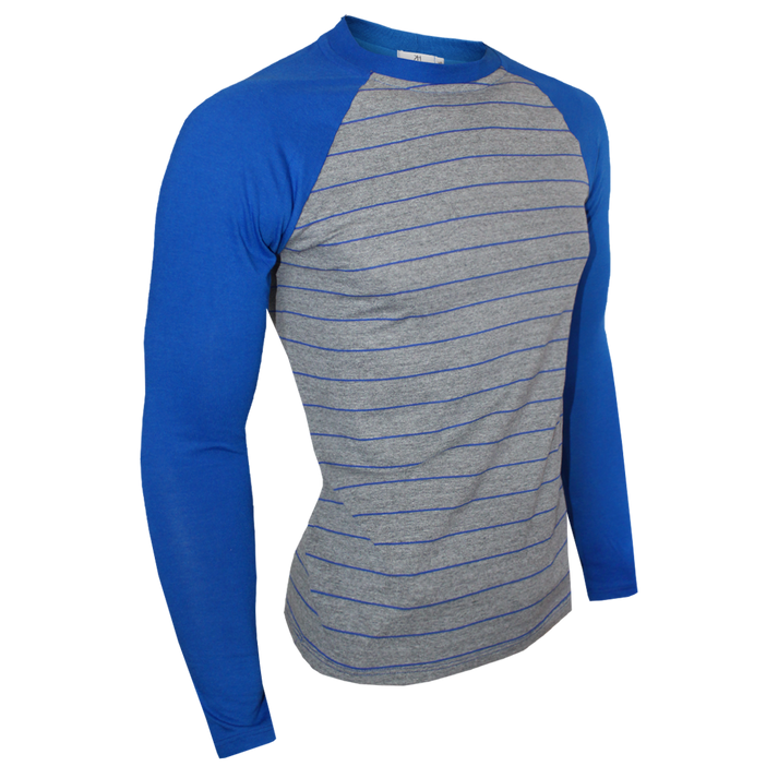 Playera Manga Ranglan Rayada #A029 – KARHIM | Fabricante de Playera